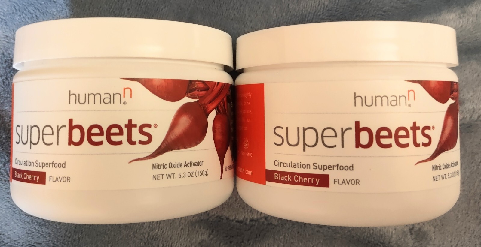 2 PACK HumanN SuperBeets Black Cherry Beet Root Powder Nitric Oxide ...