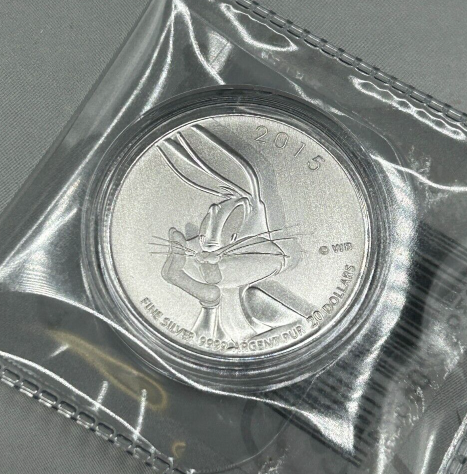 2015 Canada $20 Fine Silver Coin - Bugs Bunny w Original Packaging ...
