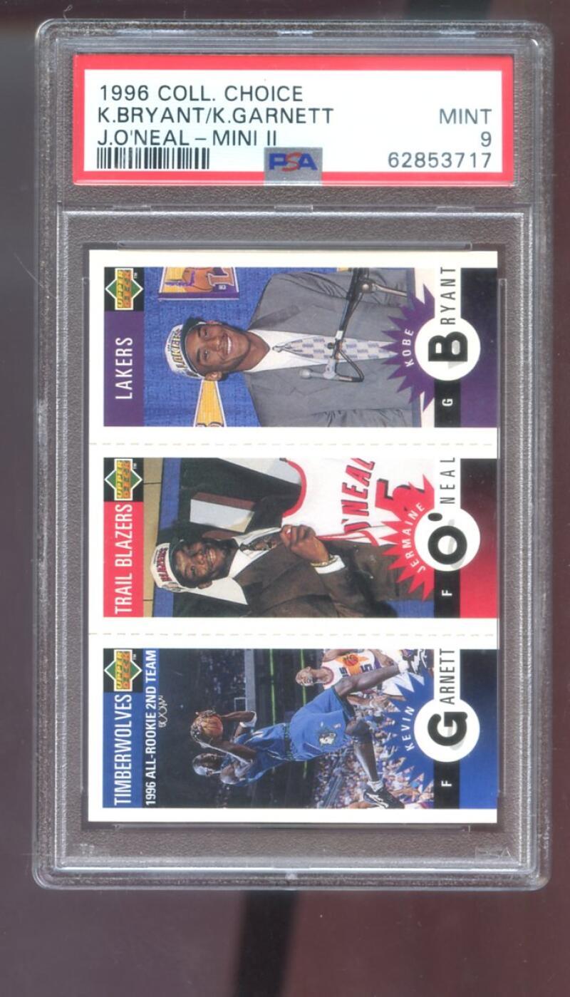 1996-97 Collector's Choice Mini Kobe Bryant Kevin Garnett O'Neal ROOKIE ...
