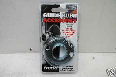 TREND GB30/A STEEL ROUTER GUIDE BUSH 30MM WITH 10MM SPIGOT IDEAL FOR ...