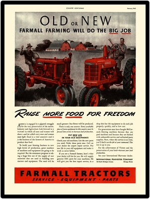 Farmall H & McCormick Farmall Tractors New Metal Sign: LARGE SIZE 12 X ...
