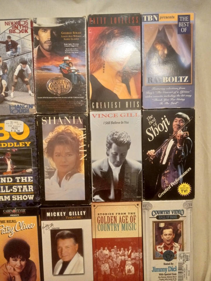 30 VHS - Music - Live Concerts - Bands - ZOOM PICS TITLES - TESTED ...