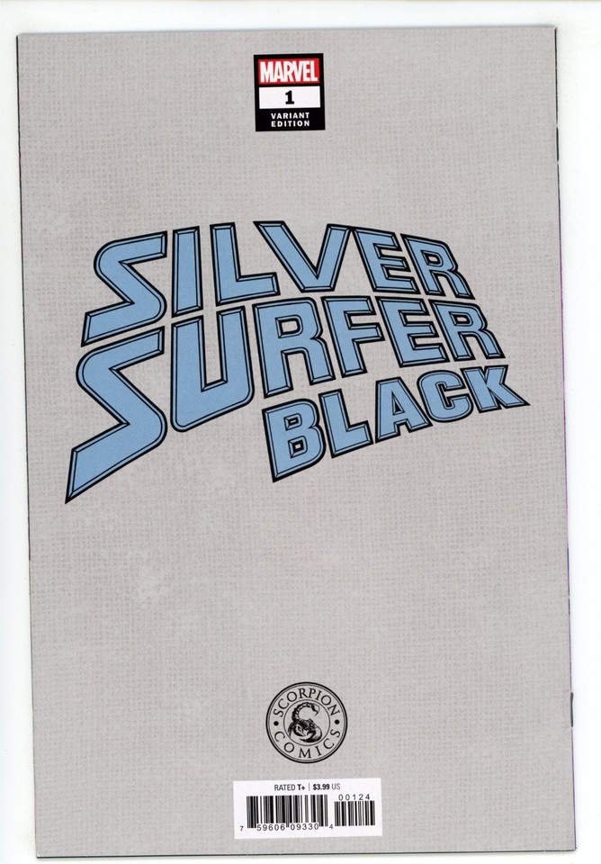 Silver Surfer Black #1 Variant Cover Clayton Crain Marvel Modern Age ...