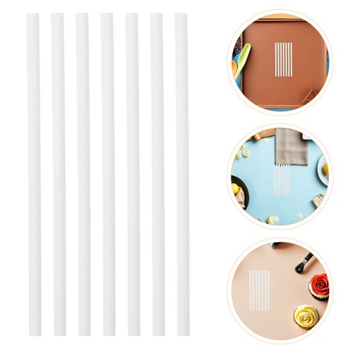 300pcs Lollipop Sticks: Long Paper Treat Rod White Paper Cake Pop Stick ...