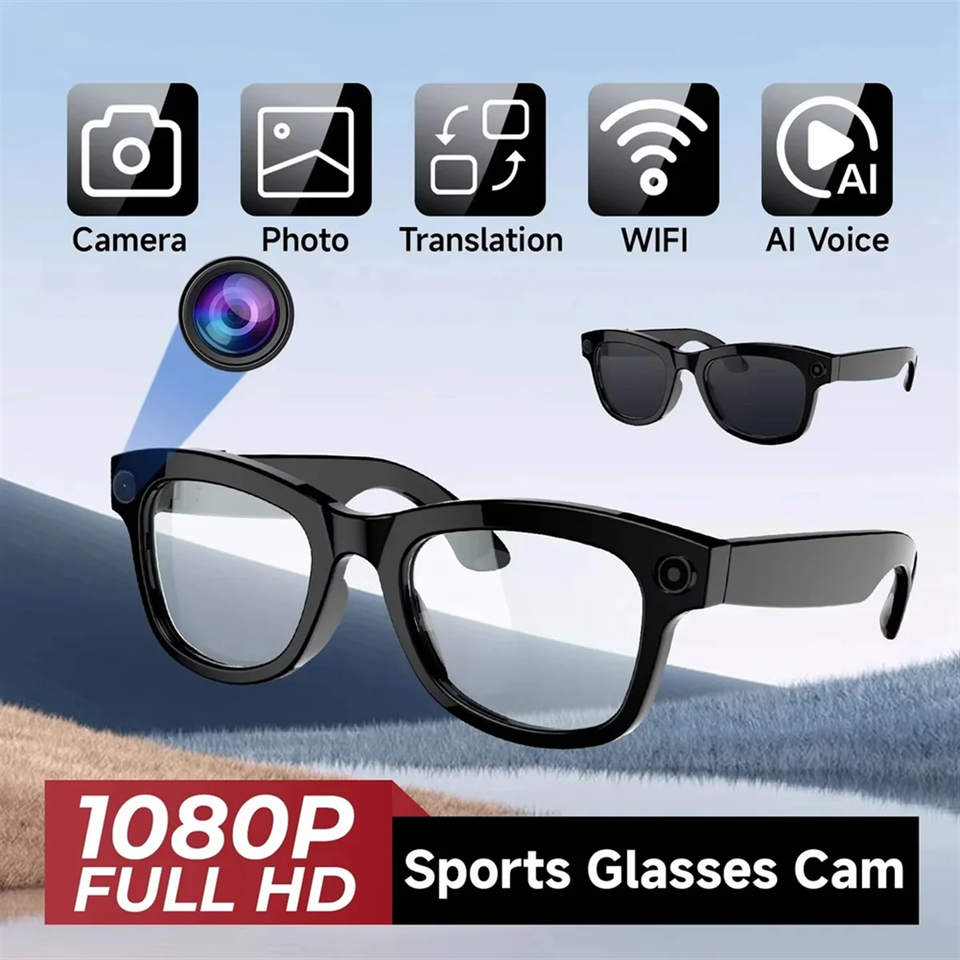 AI Glasses 500W HD Anti-Shake Camera Glasses Ai Translation/Calls/Video ...