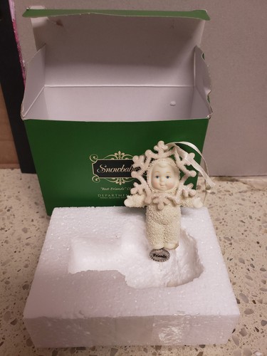 Best Friends Charm Ornament Vintage Department 56 Snowbabies in Box ...