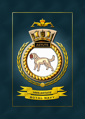 HMS ASTUTE SHIPS BADGE/CREST - HUNDREDS OF HM SHIPS IN STOCK | eBay