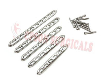 Veterinary 3.5mm LCP Small Fragment Plate 5pcs & 3.5mm LCP Screw- 50pcs ...