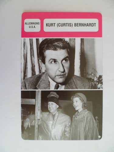 CARTE FICHE CINEMA KURT (CURTIS) BERNHARDT | eBay