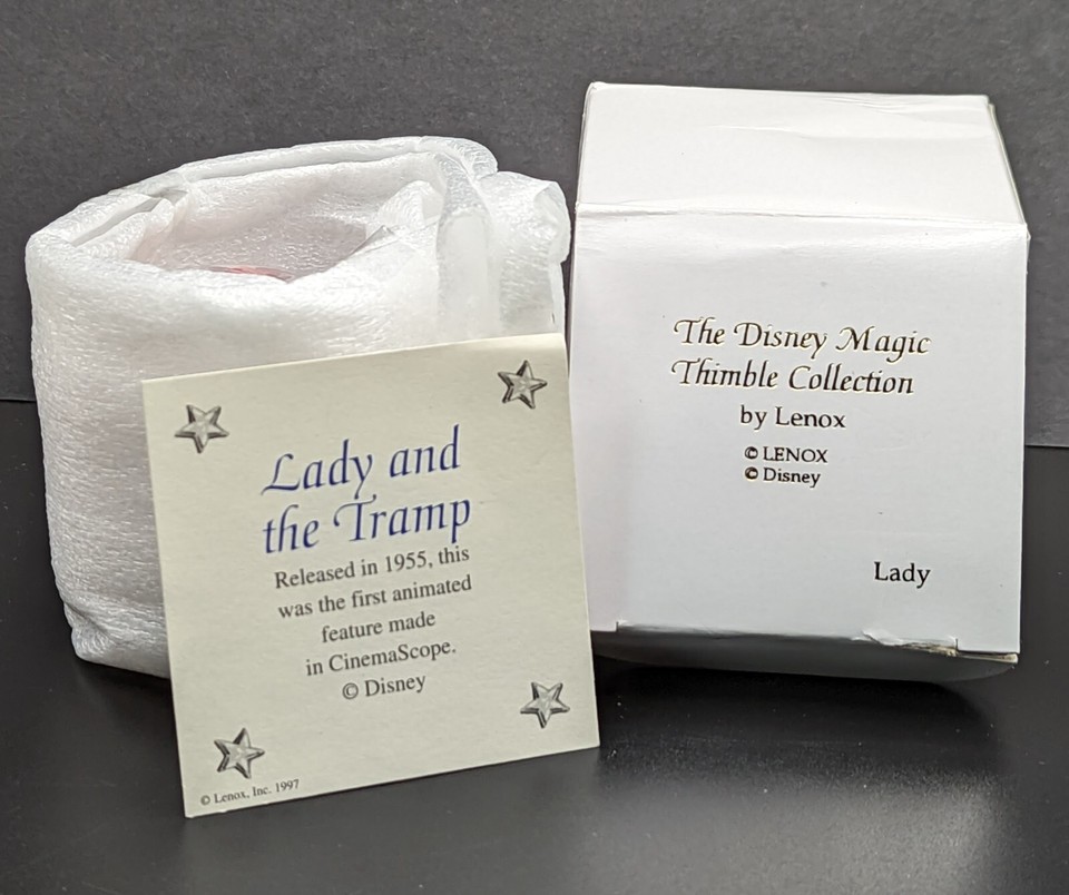 Disney Magic Thimble Collection by Lenox - Handcrafted, Mint, In Box | eBay