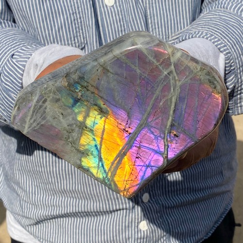 2.9LB Top Labradorite Crystal Stone Natural Rough Mineral Specimen ...