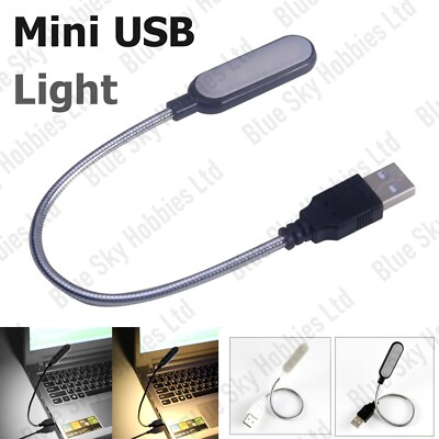 Mini USB LED Flexible Bendable Light Lamp for PC, Laptop, Power Bank ...
