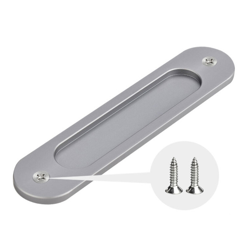 Oblong Finger Flush Pulls for Closet Wardrobe Cupboard Sliding Door ...