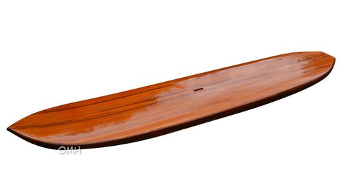 Stand Up SUP Paddle Board Dark 11' Cedar Strip Built Wood Epoxy Surf ...