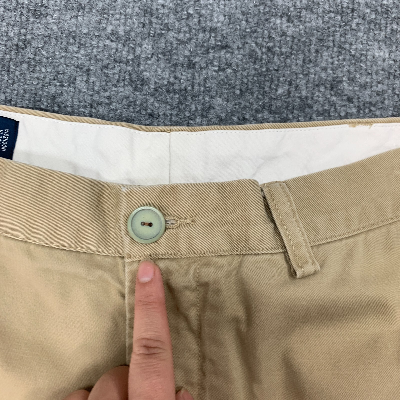 Polo Ralph Lauren Prospect Pants Mens 36 Beige Cotton Flat Front Mid ...