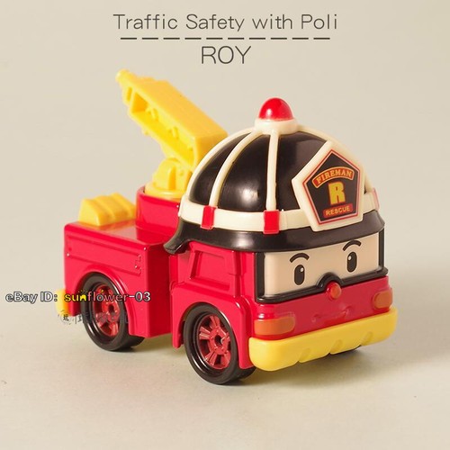 Robocar POLI AMBER ROY HELLY MARK BUCKY Pull-Back Vehicle Mini Alloy ...