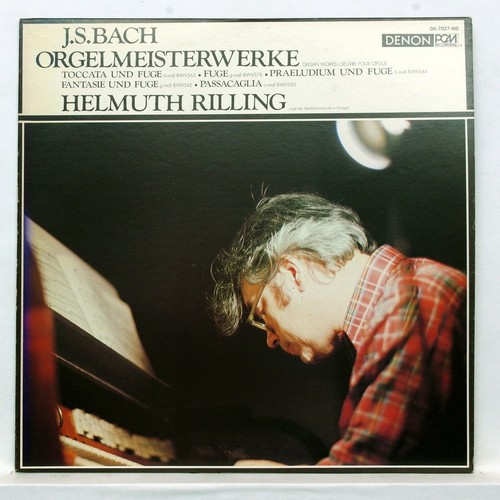 HELMUTH RILLING - JS BACH organ works DENON japan LP EX++ | eBay