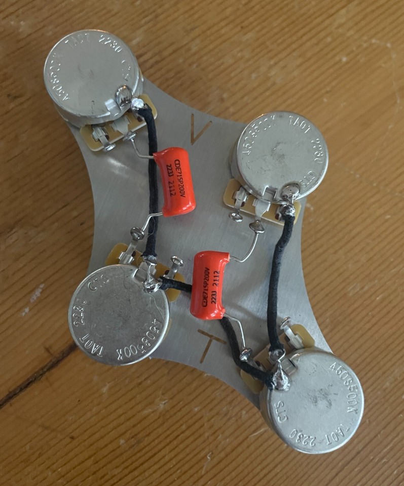 50's Les Paul Wiring Gibson Epiphone 500k SHORT BRASS SHAFT CTS Pots ...