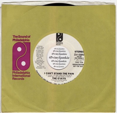 The O'Jays NM promo 45 rpm "I Can't Stand The Pain" | eBay