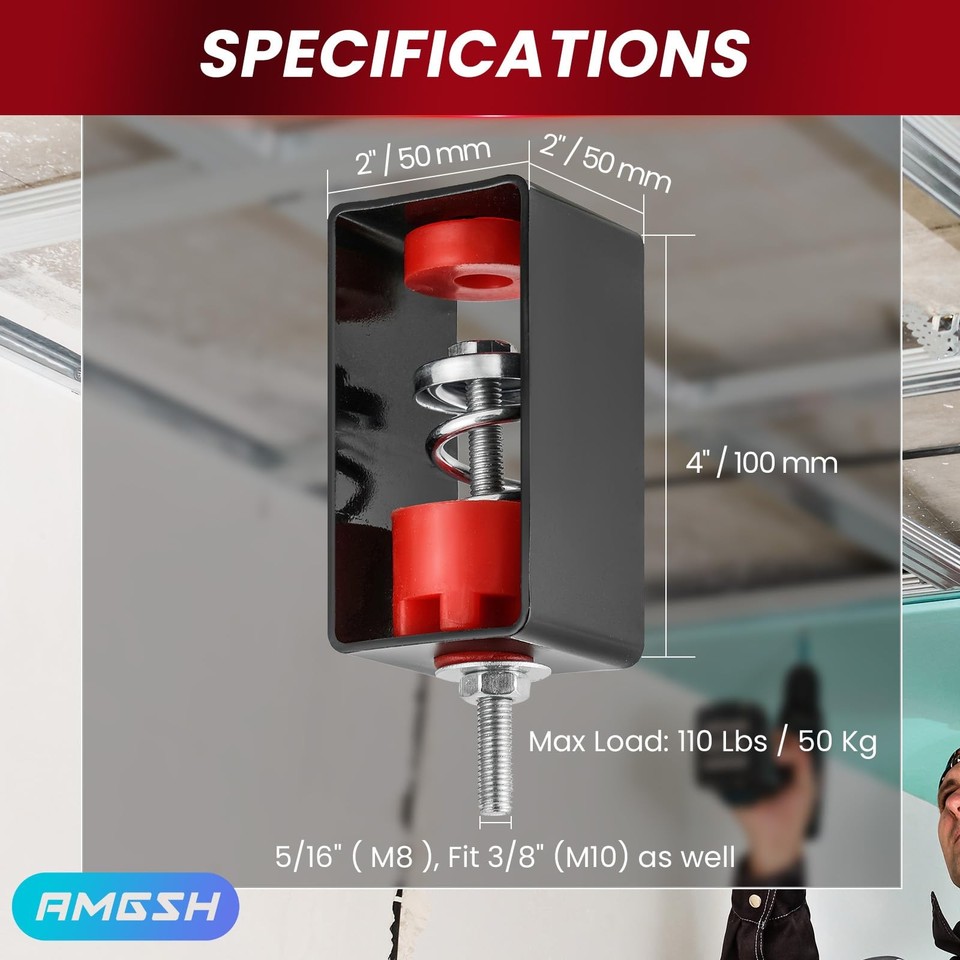 Ceiling Vibration Damping Mounts, 8 Pack Spring Vibration Isolator ...