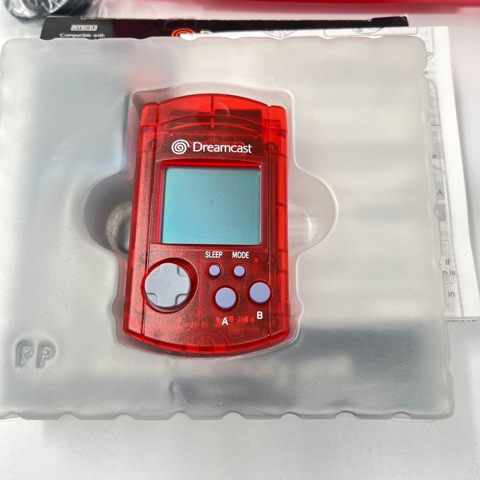 SEGA Dreamcast Red console system with US red VM [GDEMU] installed 32GB ...