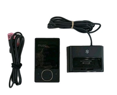 Microsoft Zune 80GB MP3 Player w/Charging Cable & Dock Station Bundle ...