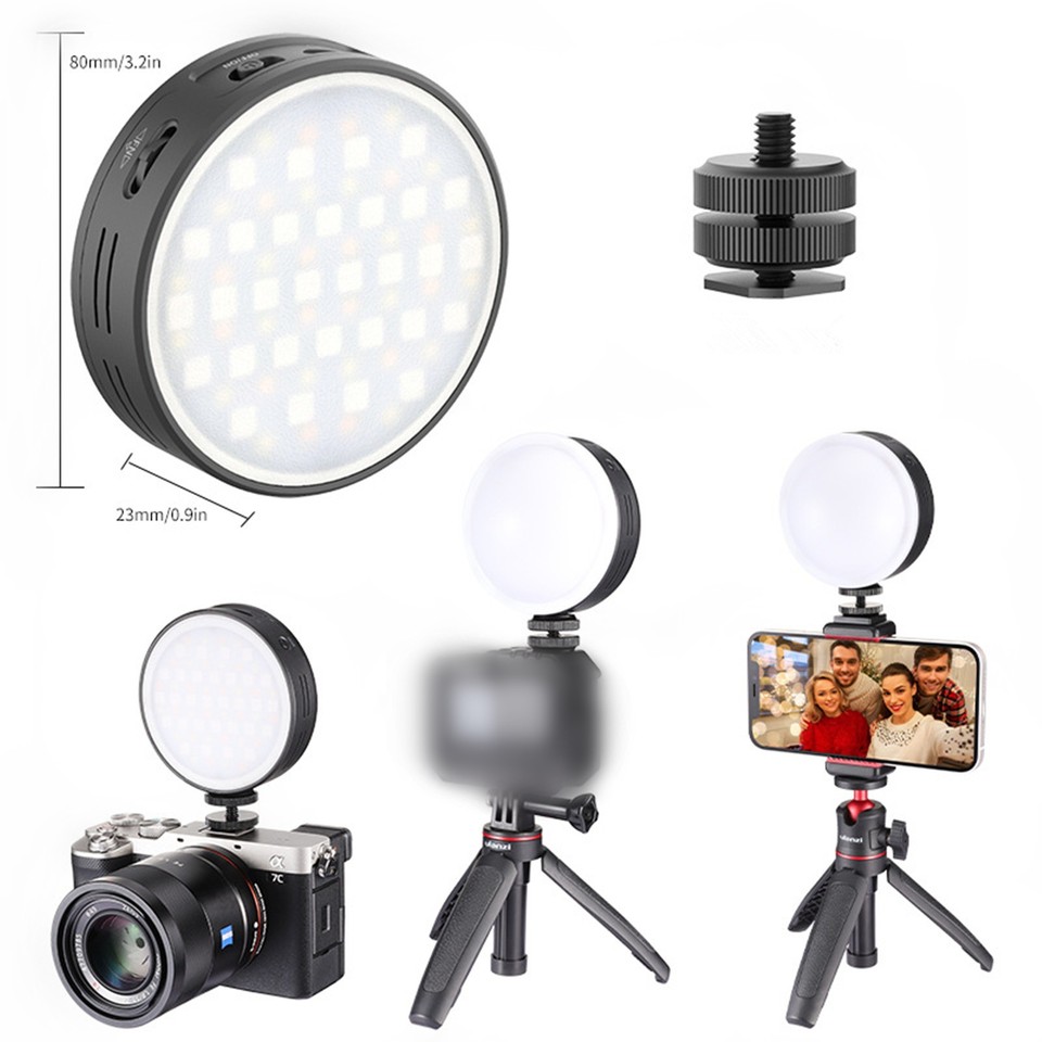 RGB LED Video Light Rechargeable Photography Fill Light Handheld Soft ...