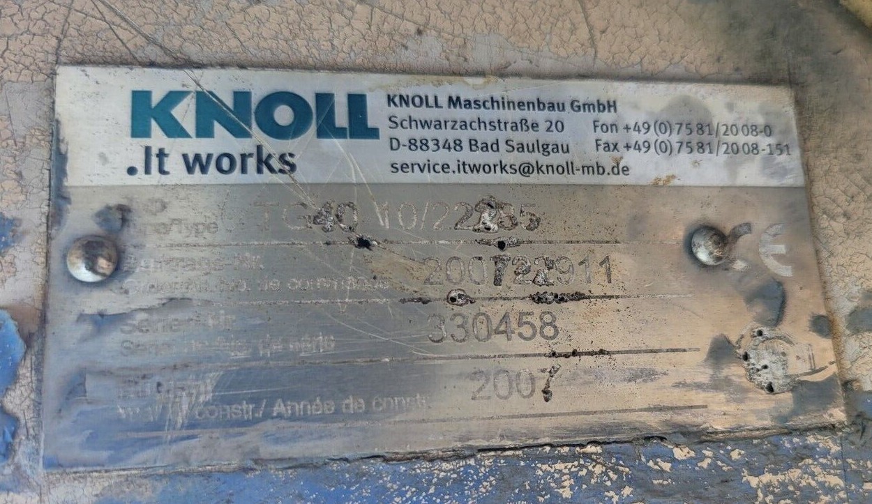 Knoll Systems TG 40-10/22 285 Vertical Coolant Pump AM 90L CA2 Electric ...