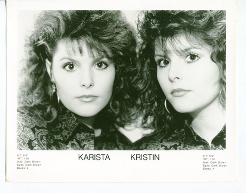 Kristtin&Karista Taylor-8x10-B&W-Promo-Still | eBay