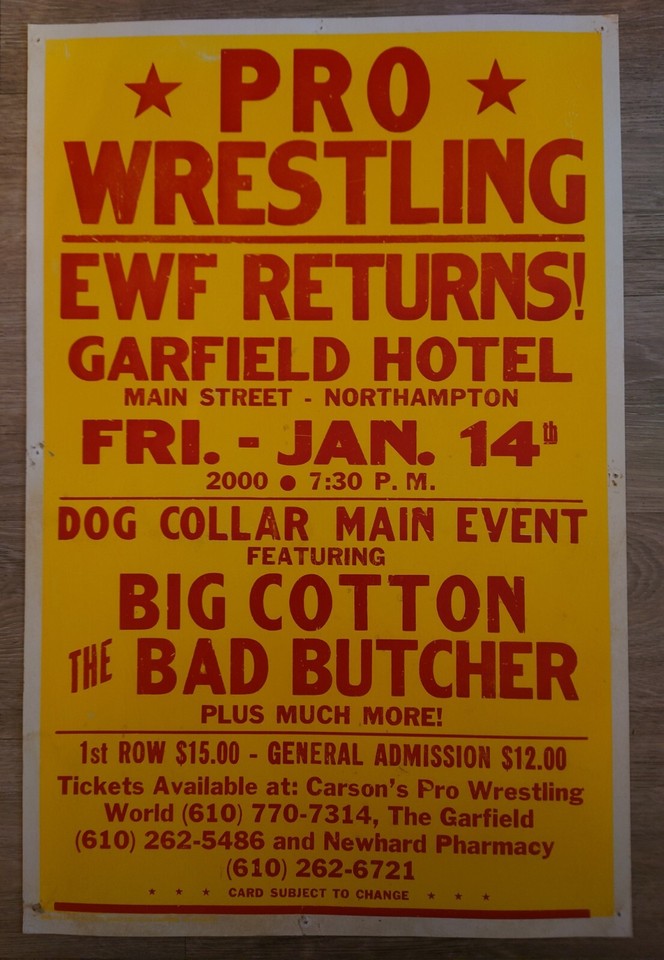 Classic EWF original wrestling posters | eBay