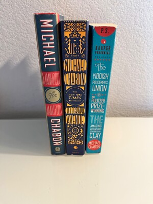 Michael Chabon 3 Lot Manhood HC Yiddish Policeman PB Telegraph Avenue ...