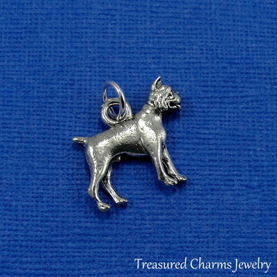 Silver BOXER DOG CHARM Puppy English Bulldog PENDANT *NEW* | eBay