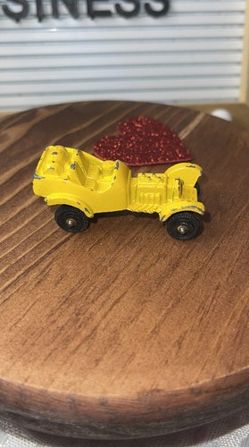 Vintage 2" long metal die cast yellow TOOTSIE TOY roadster car | eBay