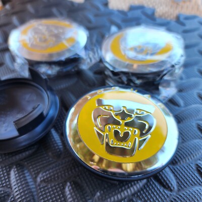JAGUAR Set Of 4 Yellow Wheel Center Cap 59mm - - Satisfaction ...