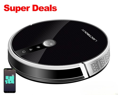 Robot Vacuum Cleaner AI Map Navigation, Smart Partition,WiFi App,6000Pa ...