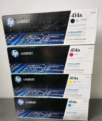 Genuine HP 414A LaserJet Toner Set W2020A W2021A W2022A W2023A Sealed ...