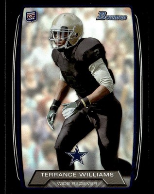 2013 Bowman Black Terrance Williams Rookie Dallas Cowboys #166 | eBay