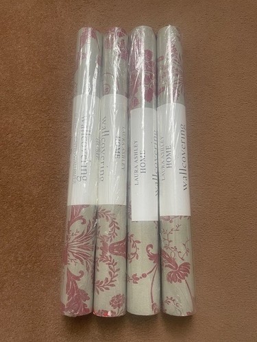 Laura Ashley Josette wallpaper, Raspberry. Lichen 4 rolls. 2003. 10m x 52cm | eBay UK