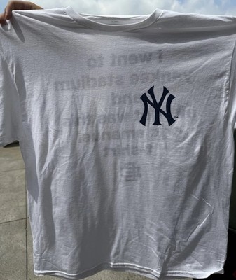 NY YANKEES ERIC EMANUEL T-SHIRT SGA 7/12/2025 XL WHITE IN HAND | eBay