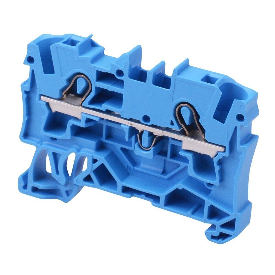 2004-1204 WAGO Blue 2-Way DIN Rail Mount Terminal Block 6mm² 32A | eBay