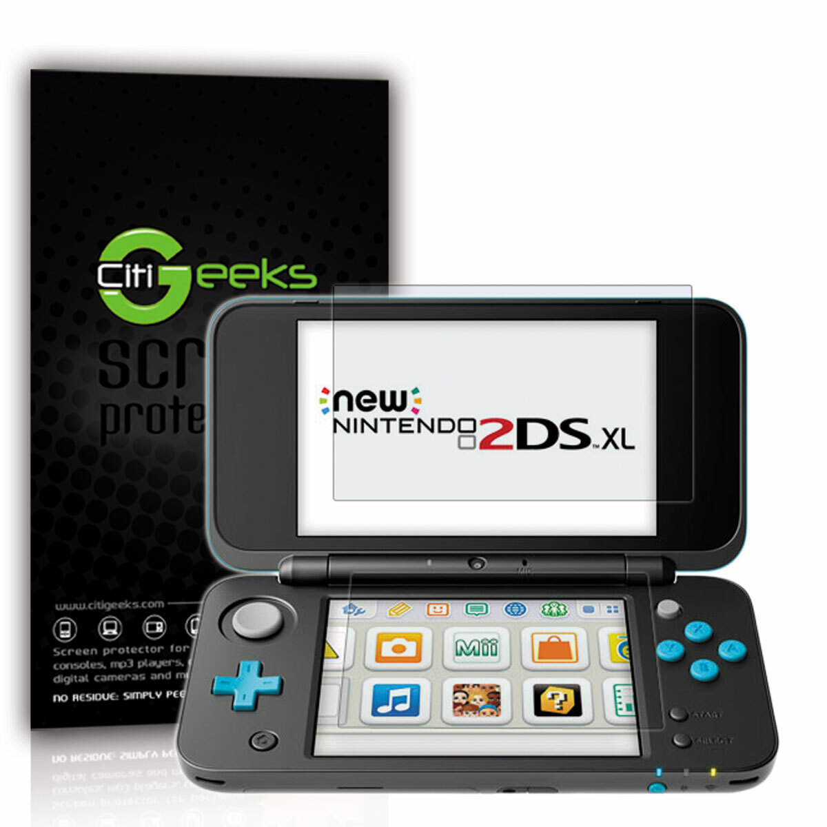 Nintendo 2DS XL Screen Protector - Glossy Clear or Anti-Glare CitiGeeks ...