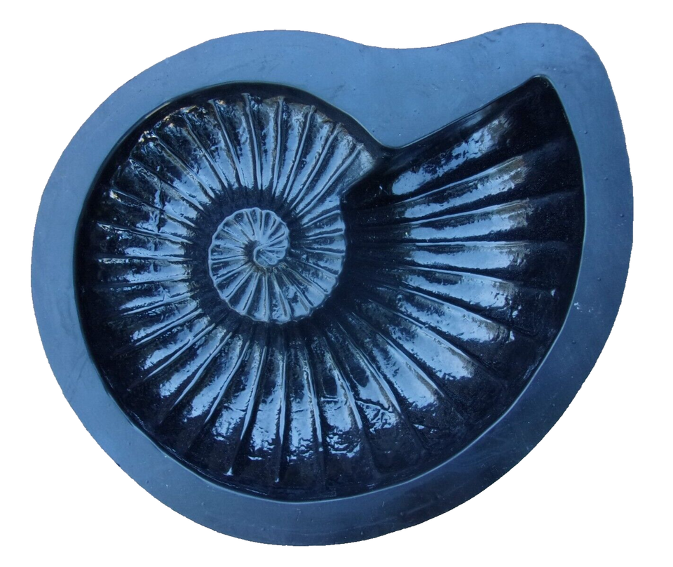 Concrete shell mold plaster cement casting garden mould 12" x 2" thick ...