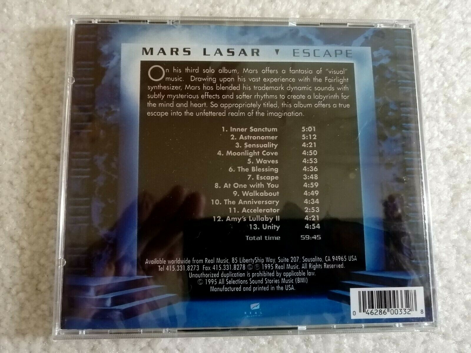 Escape by Mars Lasar (CD, Sep-1995, Real Music Records) NEW | eBay