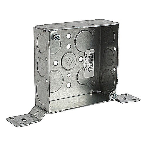 Thomas & Betts Galvanized Steel Outlet Box 4" Square 1.5" Deep w ...