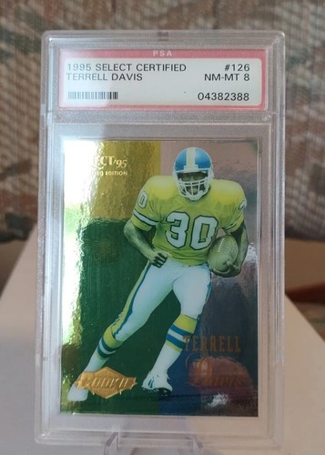 1995 select certified rookie terrell davis Psa NM-MT 8 | eBay