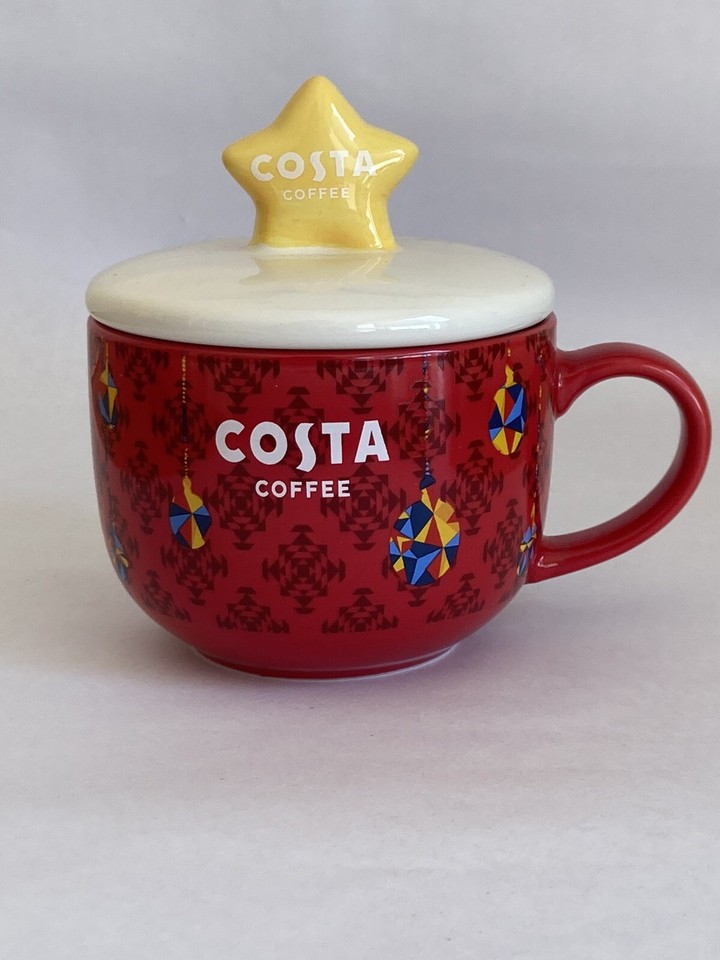 Costa Coffee Christmas Cup Mug With Lid - Red - Brand New | eBay UK