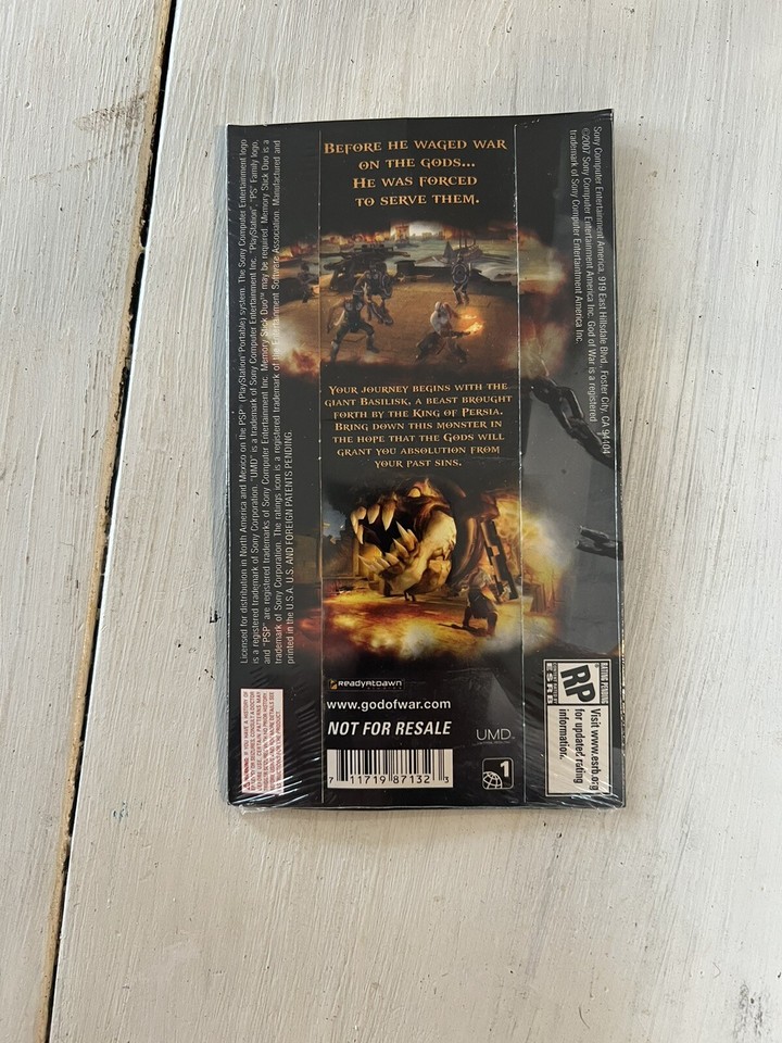 God of War: Chains of Olympus - Battle of Attica PSP Demo Disc - New ...