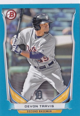 2014 Devon Travis Bowman Blue Paper RC 212/500 #TP-89 (A1997) | eBay