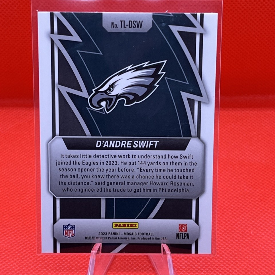 2023 Panini Mosaic D’Andre Swift #TL-DSW Thunder Lane Insert ...