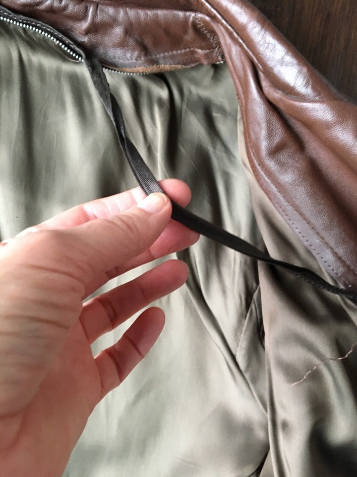 Vintage 1970's Size 42 Brown Leather Rockabilly Western Pimp Jacket ...